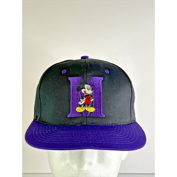 Disney | Accessories | Vintage Mickey Mouse Hat Cap Snap Back Drew ...